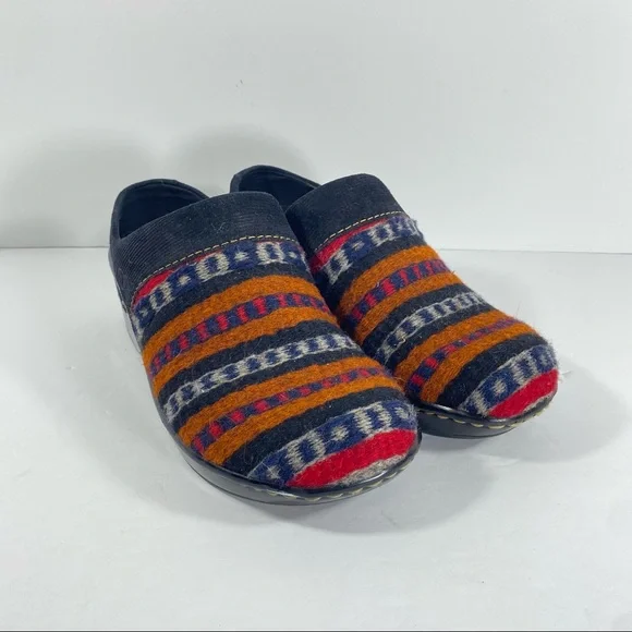 Born | Shoes | Born Kimmy Serape Wool Leather Southwest Clogs Mules ...